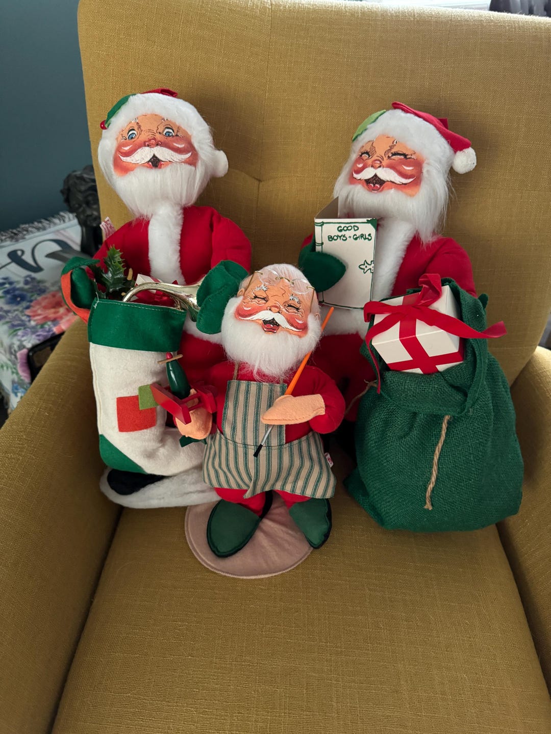 ANNALEE MOBILITEE Santa Claus USA 1980s-90s Lot of 3 - Etsy