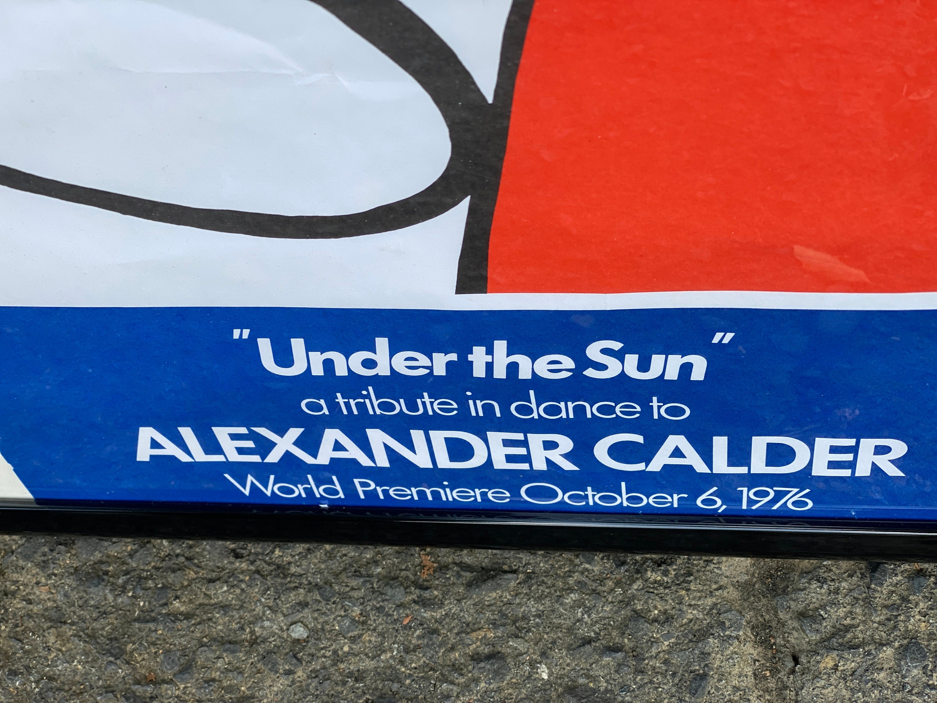Alexander Calder Artists LITHOGRAPH Framed Under the Sun Signed 28” X ...