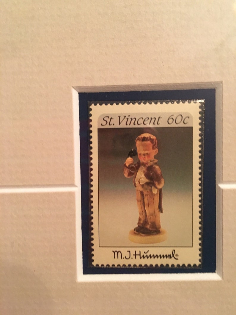 Vtg Framed Hummel “the Postman” Print With 3 Stamps 17 X 22 - Etsy