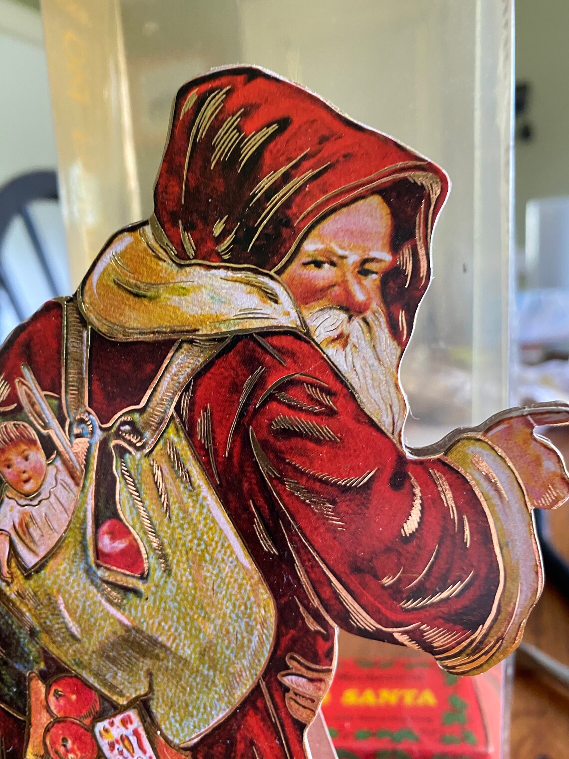 Vintage Shackman NY Old Fashioned Mechanical Rocking Santa | Etsy