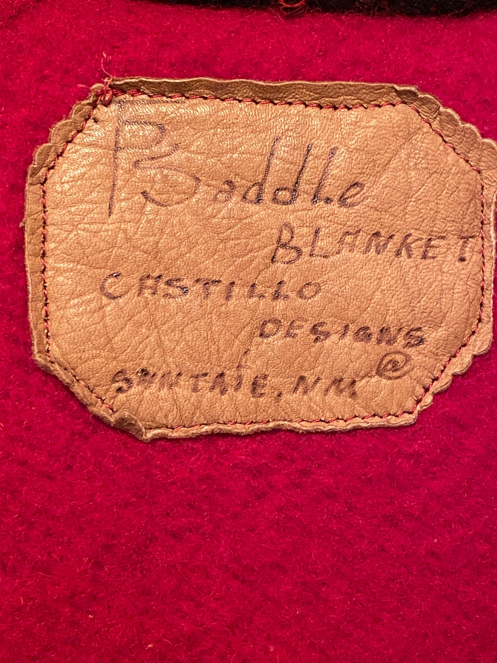 Vintage Wool Beaded Capote Hooded Coat Red Black Hooded Blanket Western ...