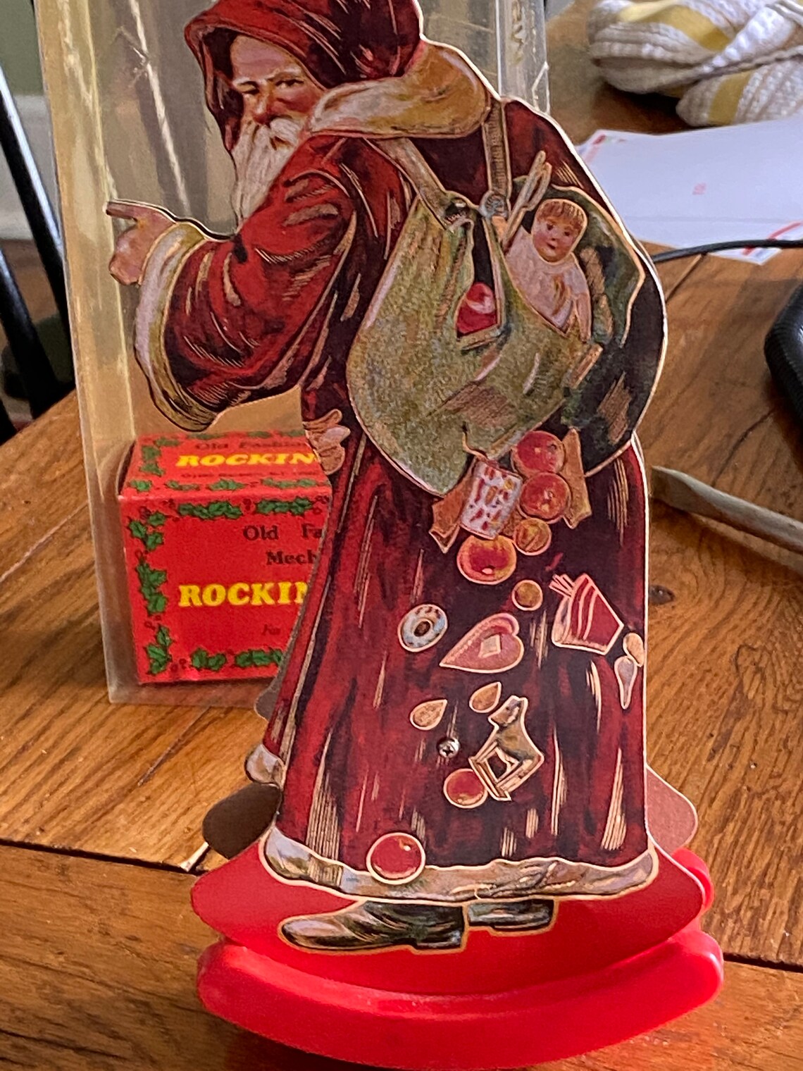 Vintage Shackman NY Old Fashioned Mechanical Rocking Santa 1980 in ...