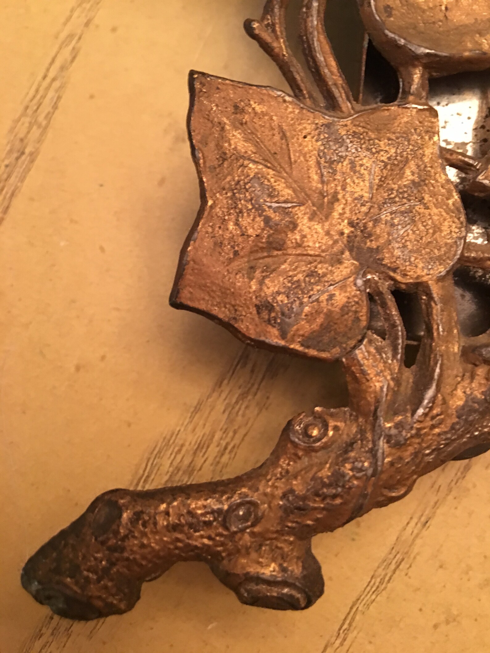 Antique Handmade Metal Picture Frame Leaves and Heart Rustic - Etsy