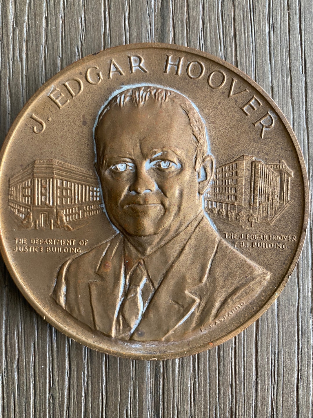 1972 J. Edgar Hoover FBI Bronze Medal Medallic Art Co Coin - Etsy UK