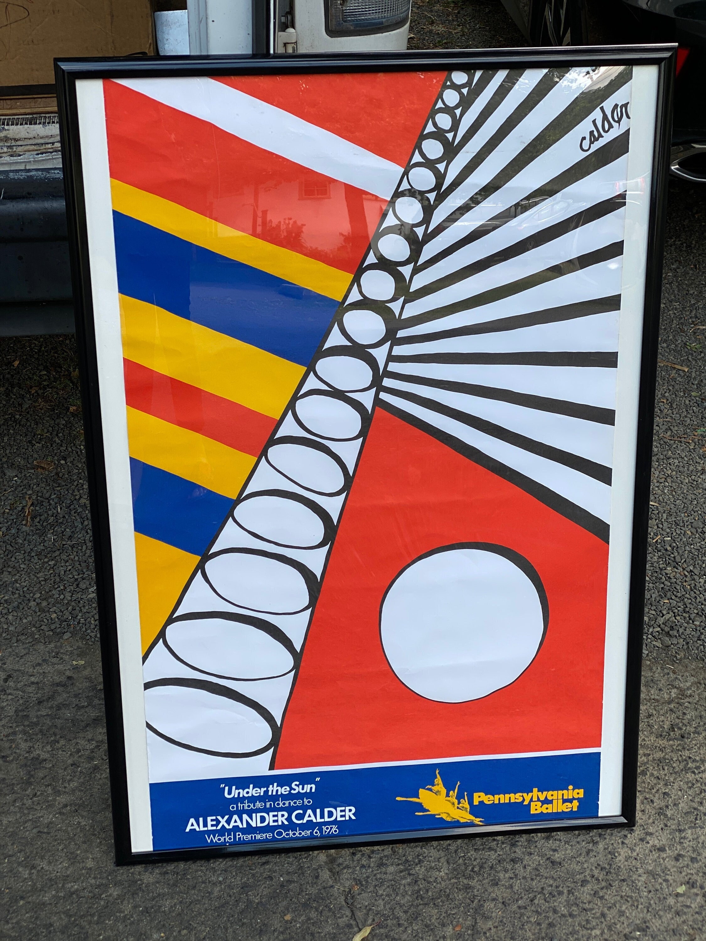 Alexander Calder Artists LITHOGRAPH Framed Under the Sun Signed 28” X ...