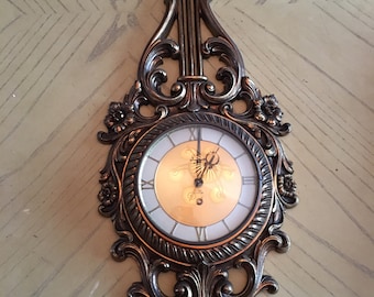 Vintage Syroco Clock - Etsy