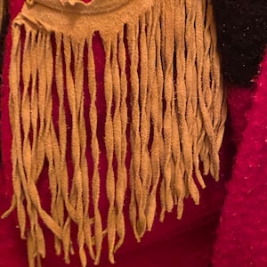 Vintage Wool Beaded Capote Hooded Coat Red Black Hooded Blanket Western ...