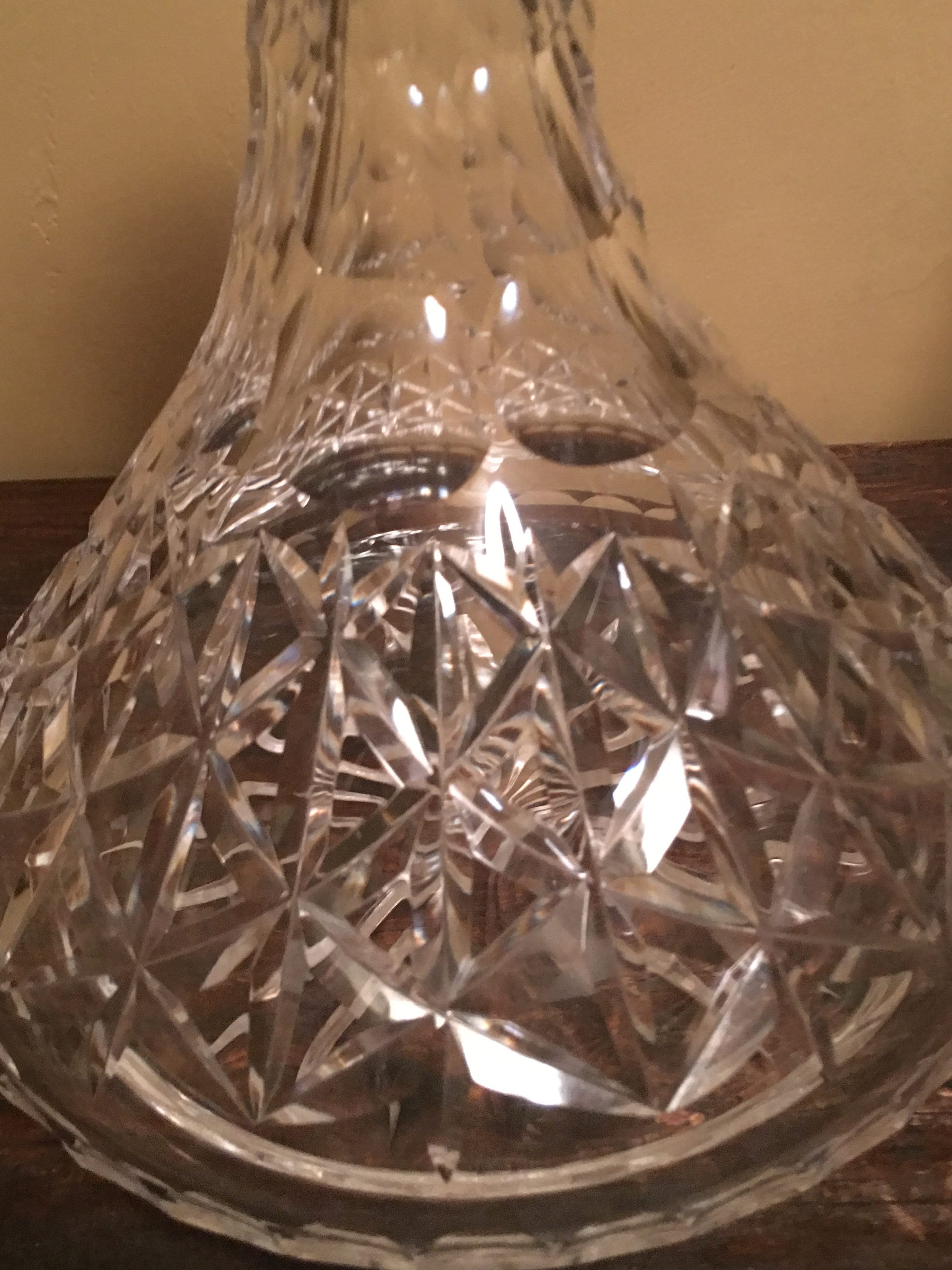 Vintage Stuart Crystal Great Britain Wine Decanter Carafe With Top ...