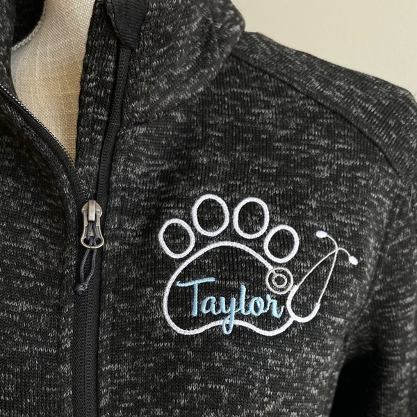 Veterinary Sweater Zip - Etsy