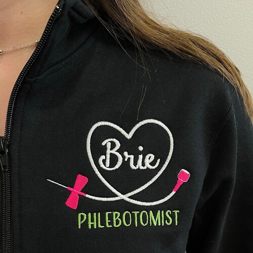 Phlebotomist Jacket Personalized Phlebotomist Gift Gift for - Etsy