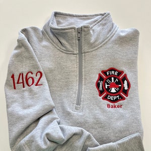 Personalized Gift for Firefighter, Custom Fire Department Name, Badge ...