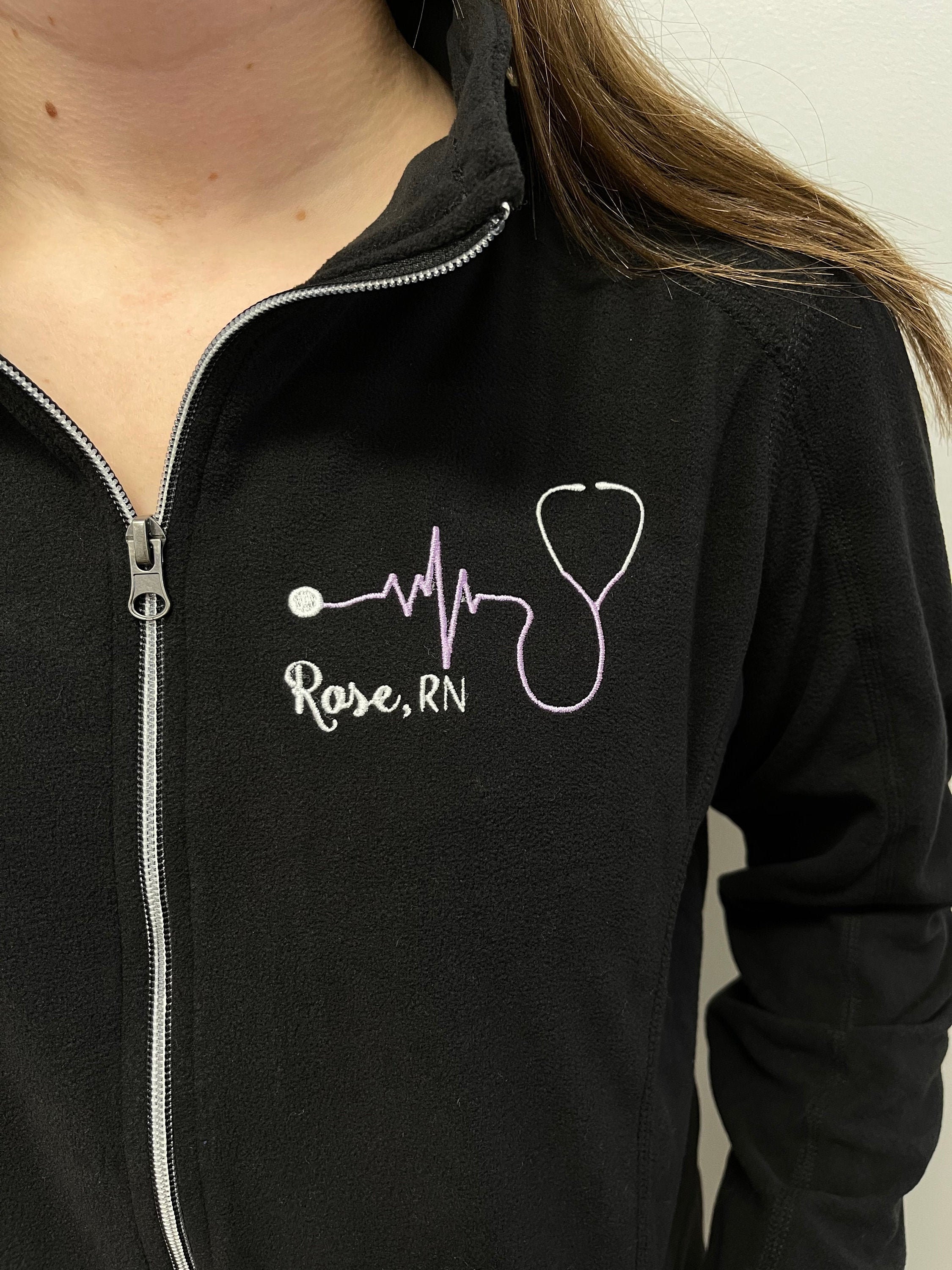 Nurse Jacket Gift for Nurse Full Zip Micro Fleece Womens - Etsy