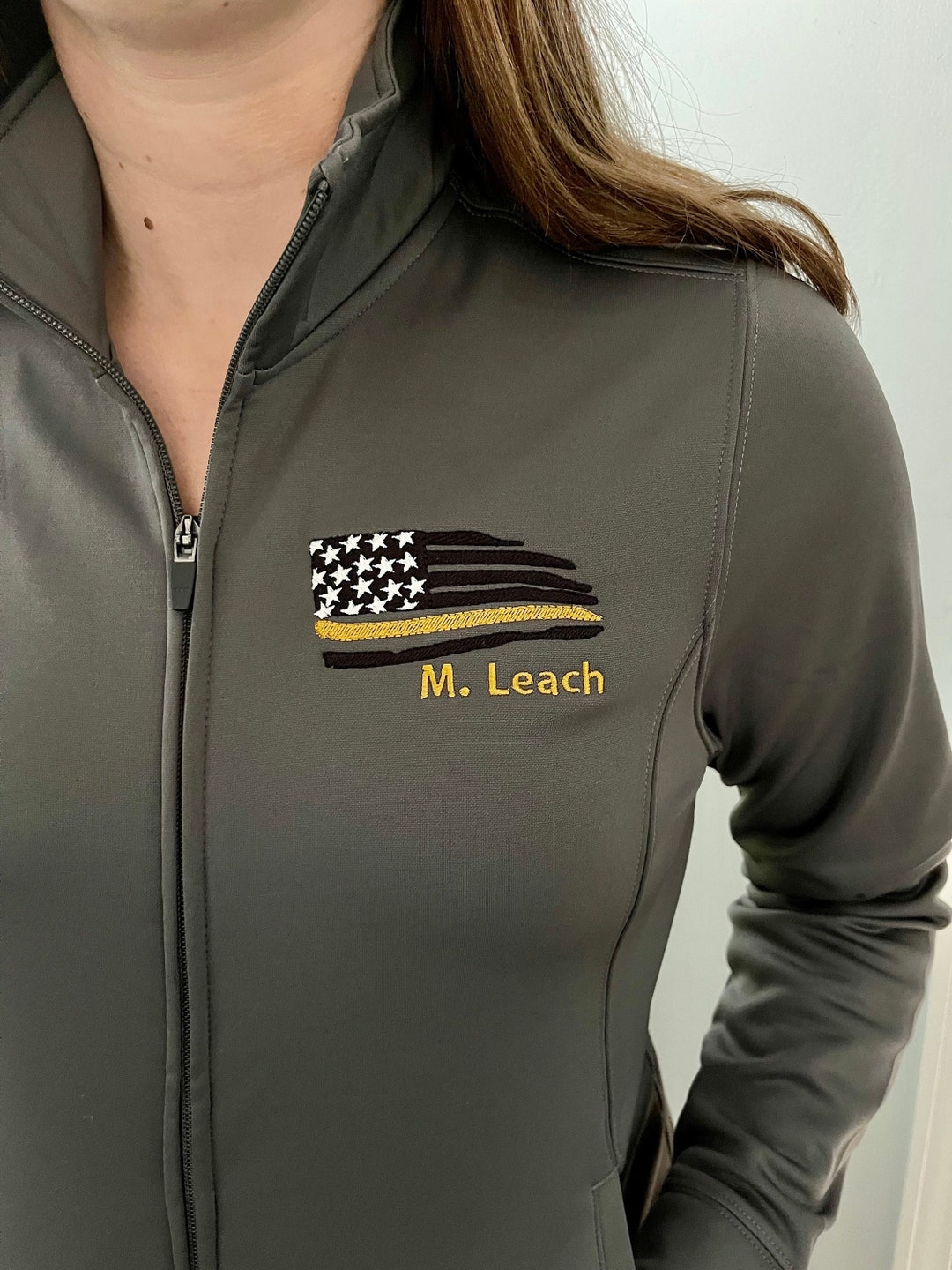 Gift for Emergency Dispatcher, Personalized Full Zip Jacket With ...