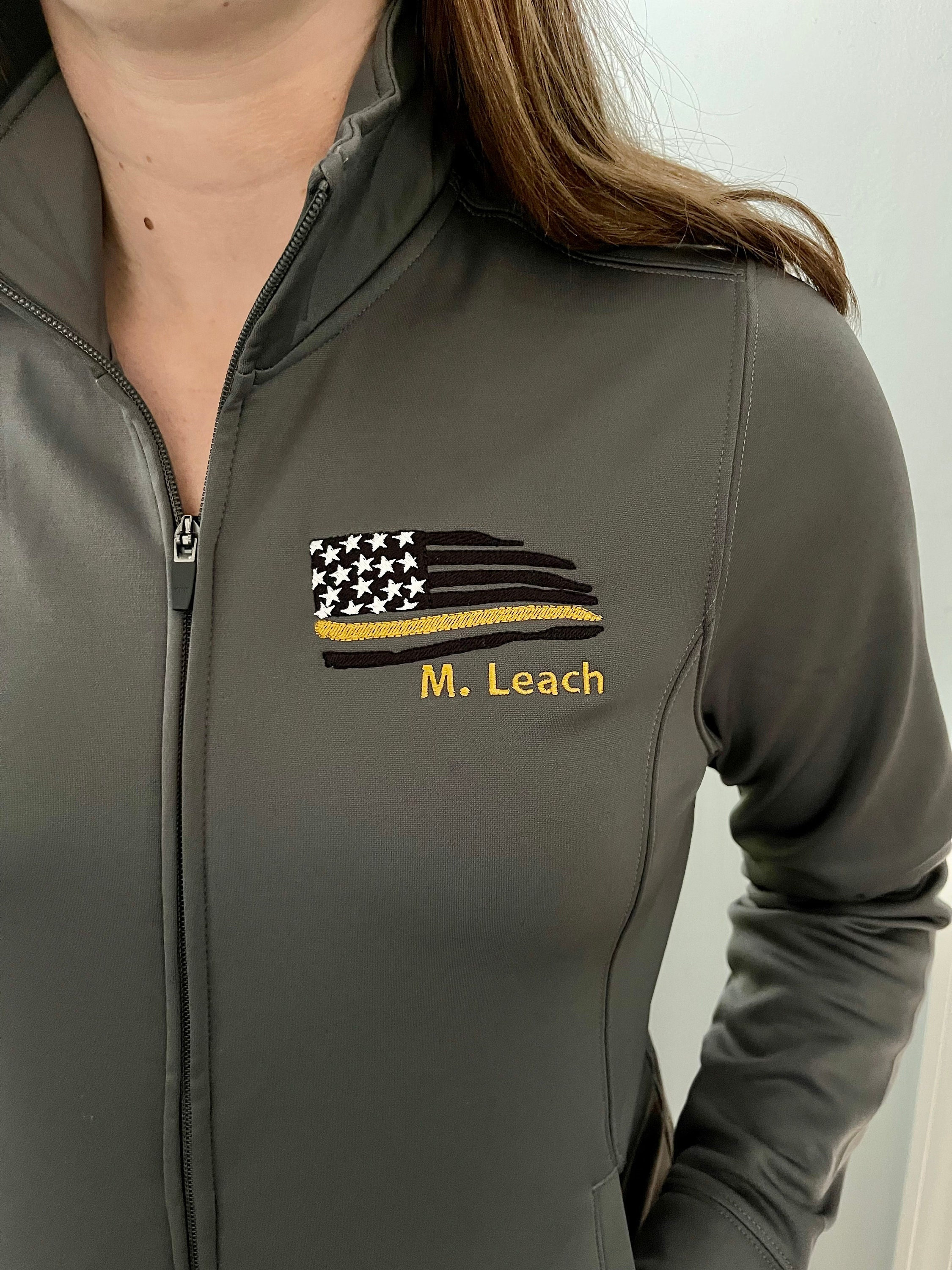 Gift for Emergency Dispatcher, Personalized Full Zip Jacket With ...