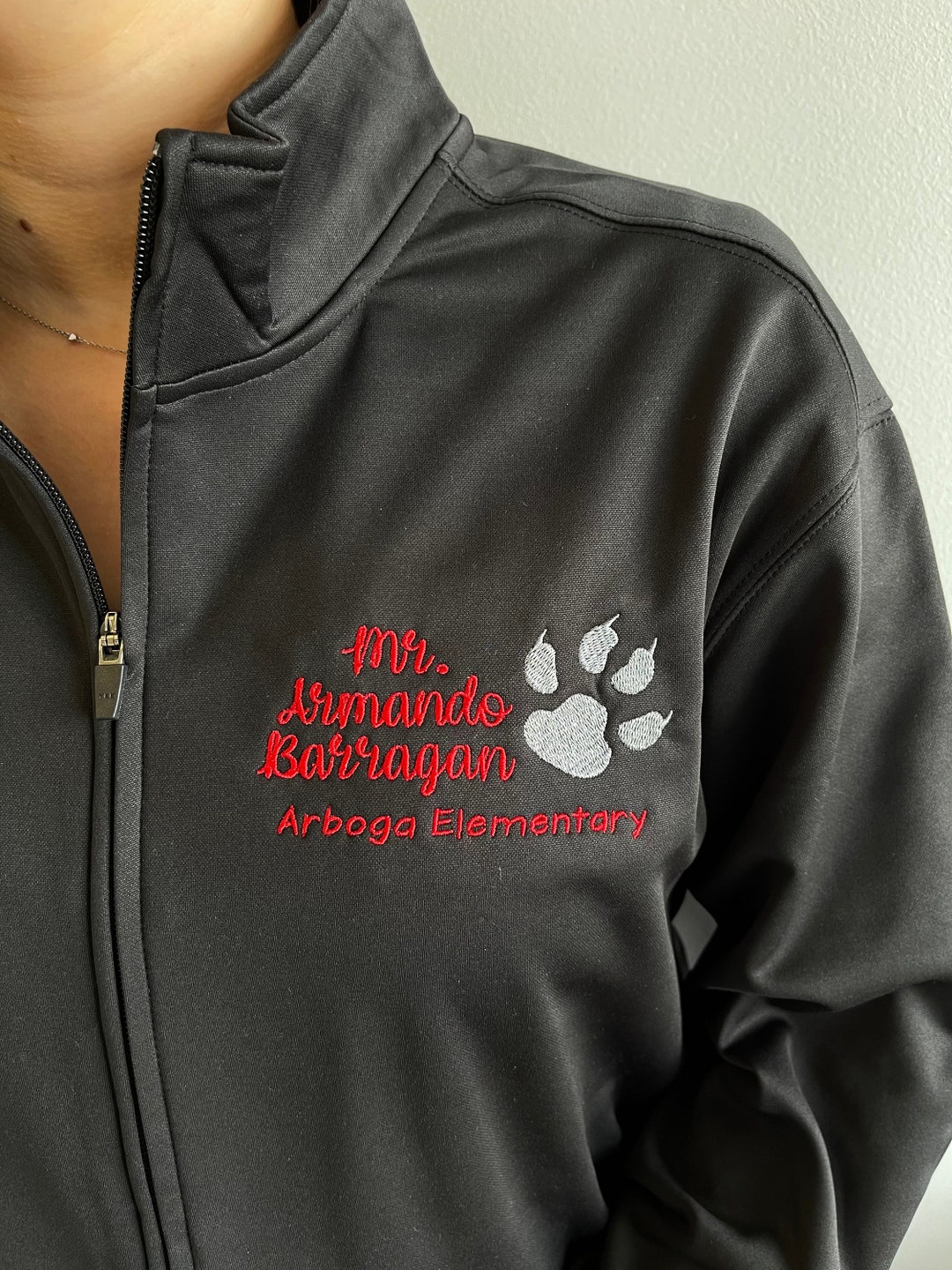 Personalized Teacher Jacket, Gift for Teacher, Jaguars Mascot, Cats ...