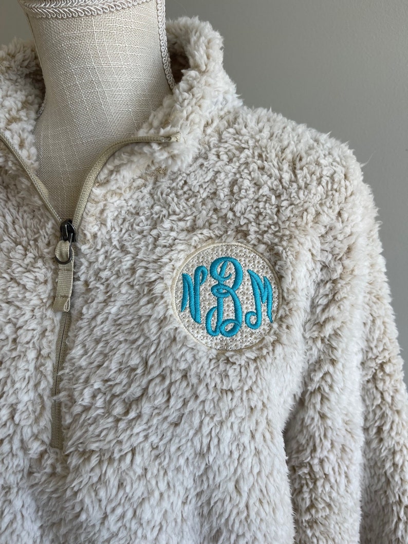 Monogrammed Sherpa Women, Personalized Gift for Her, Sherpa Pullover ...