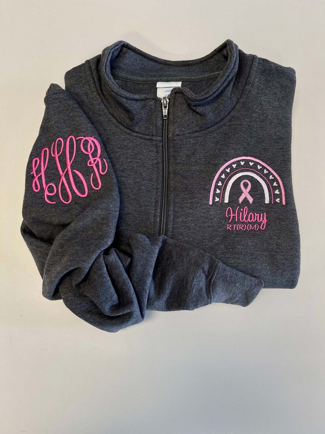 Gift for Mammogram Tech, Personalized Pull Over Sweatshirt or Jacket ...
