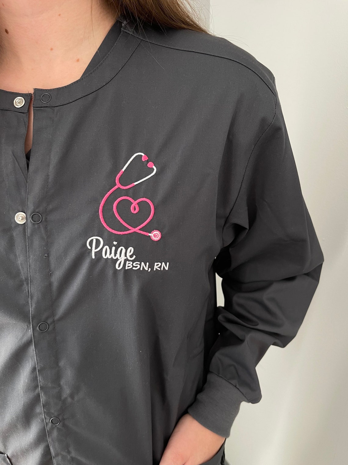 Personalized Scrub Jacket or Scrub Top Ladies or Unisex - Etsy
