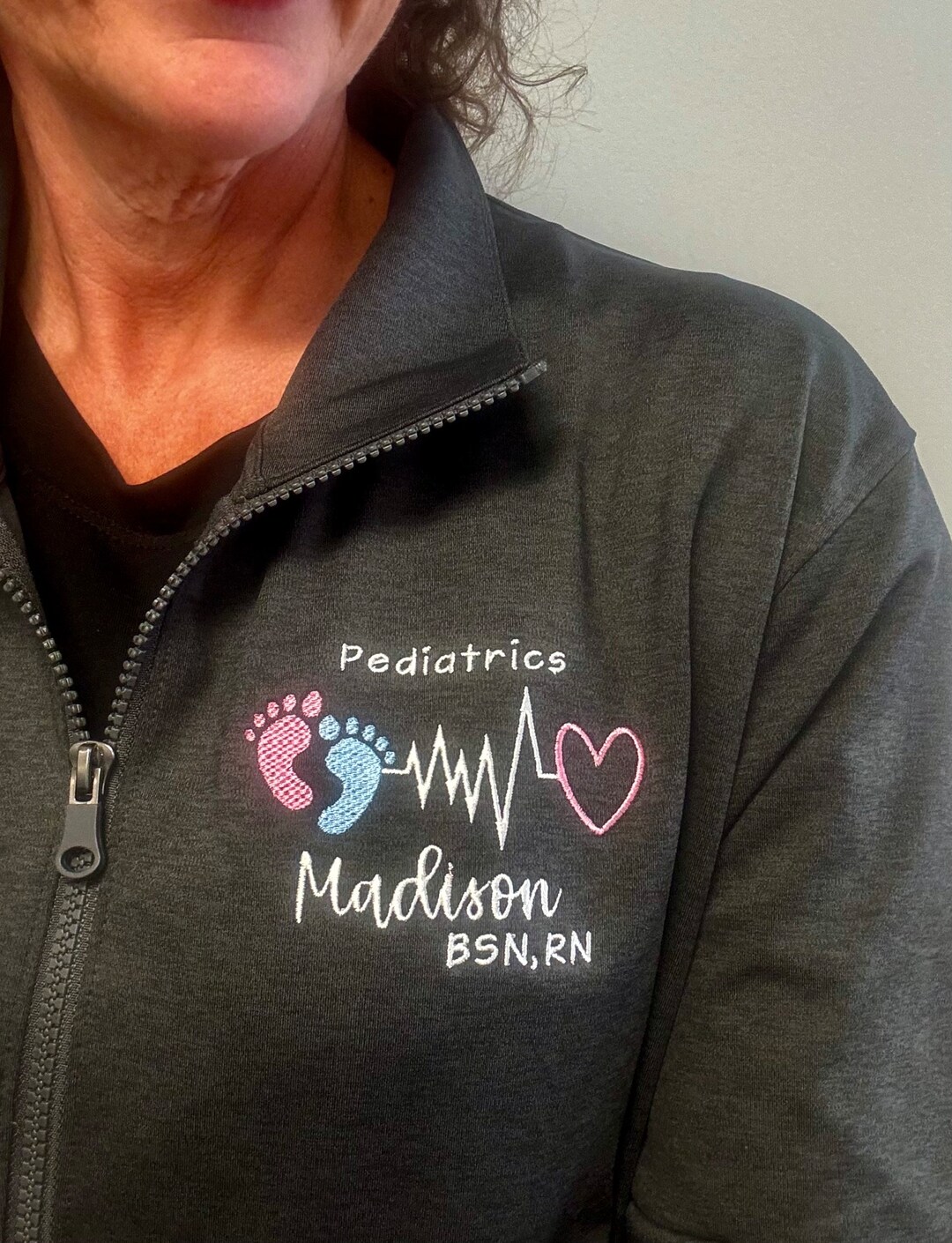 Pediatric Nurse Jacket, Personalized Mother Baby, Labor & Delivery ...