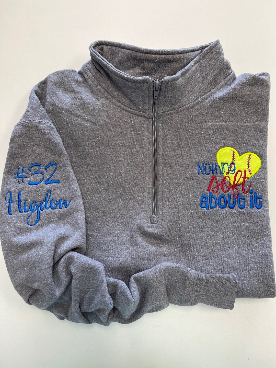 Personalized Gift for Softball Player, Pullover Sweatshirt or Hood With ...