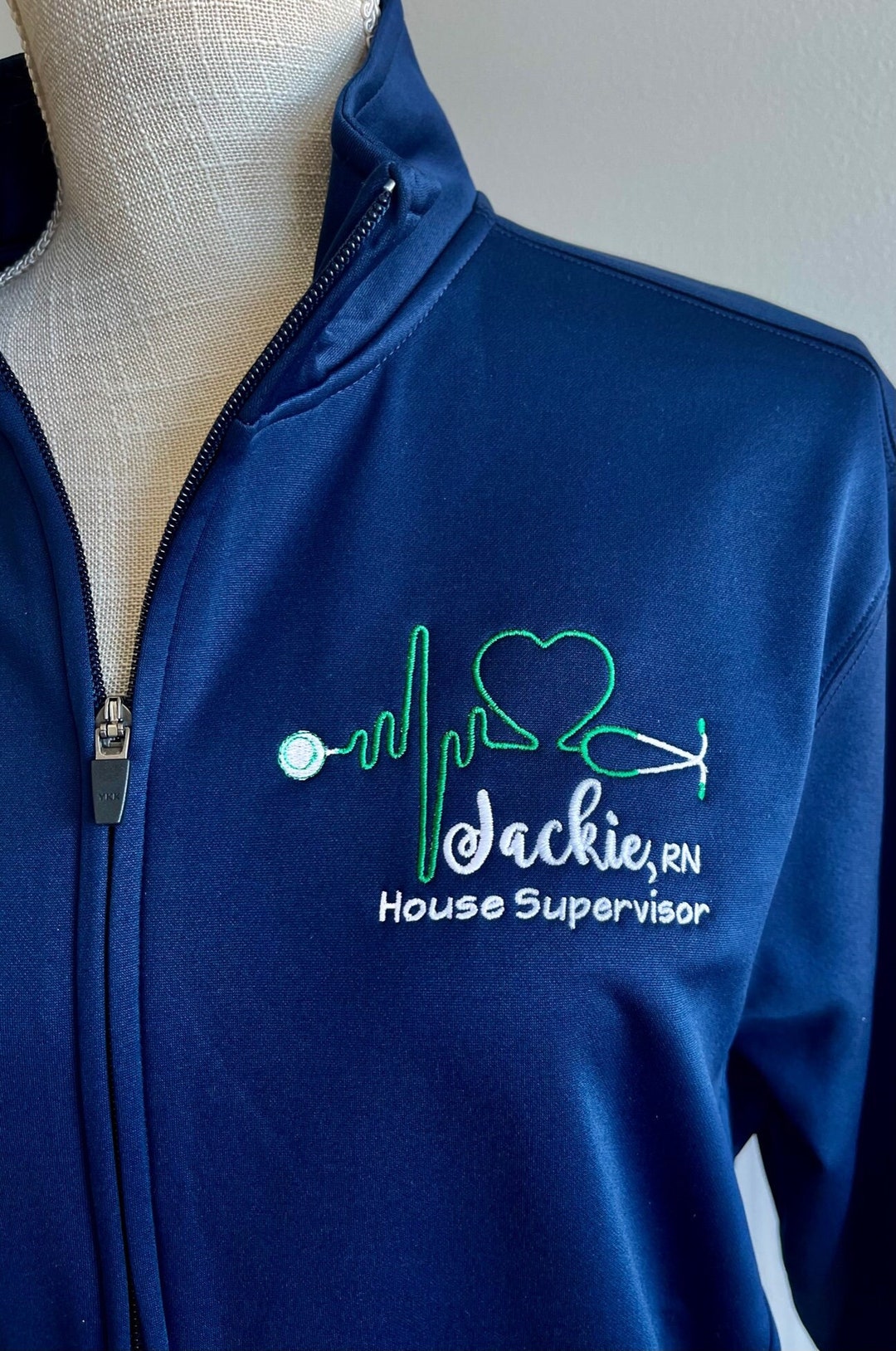 Personalized Medical Supervisor Gift, Full Zip Jacket With Pockets or ...