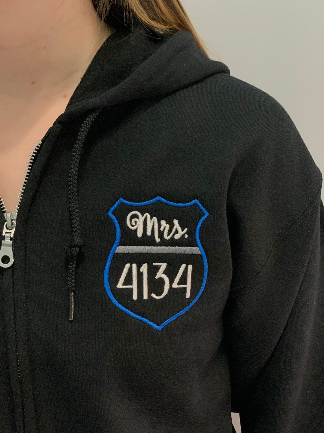 Correctional Officer Wife Full Zip Sweatshirt Jacket, Gift for Wife of ...