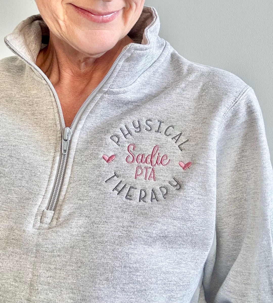 Personalized Physical Therapy Pullover: Embroidered PT/PTA Gift - Etsy
