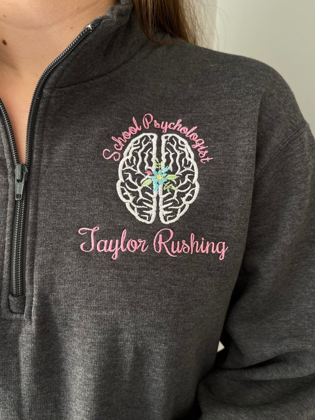 School Psychologist Gift for Women, Counselor or Therapist Sweatshirt ...