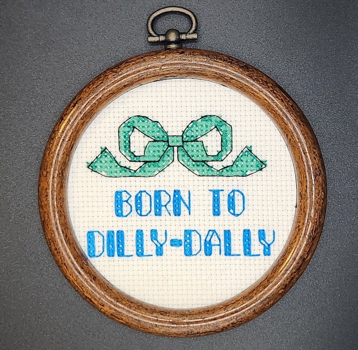 Born to Dilly-dally - Funny Cross Stitch PATTERN - Small Scale - Etsy