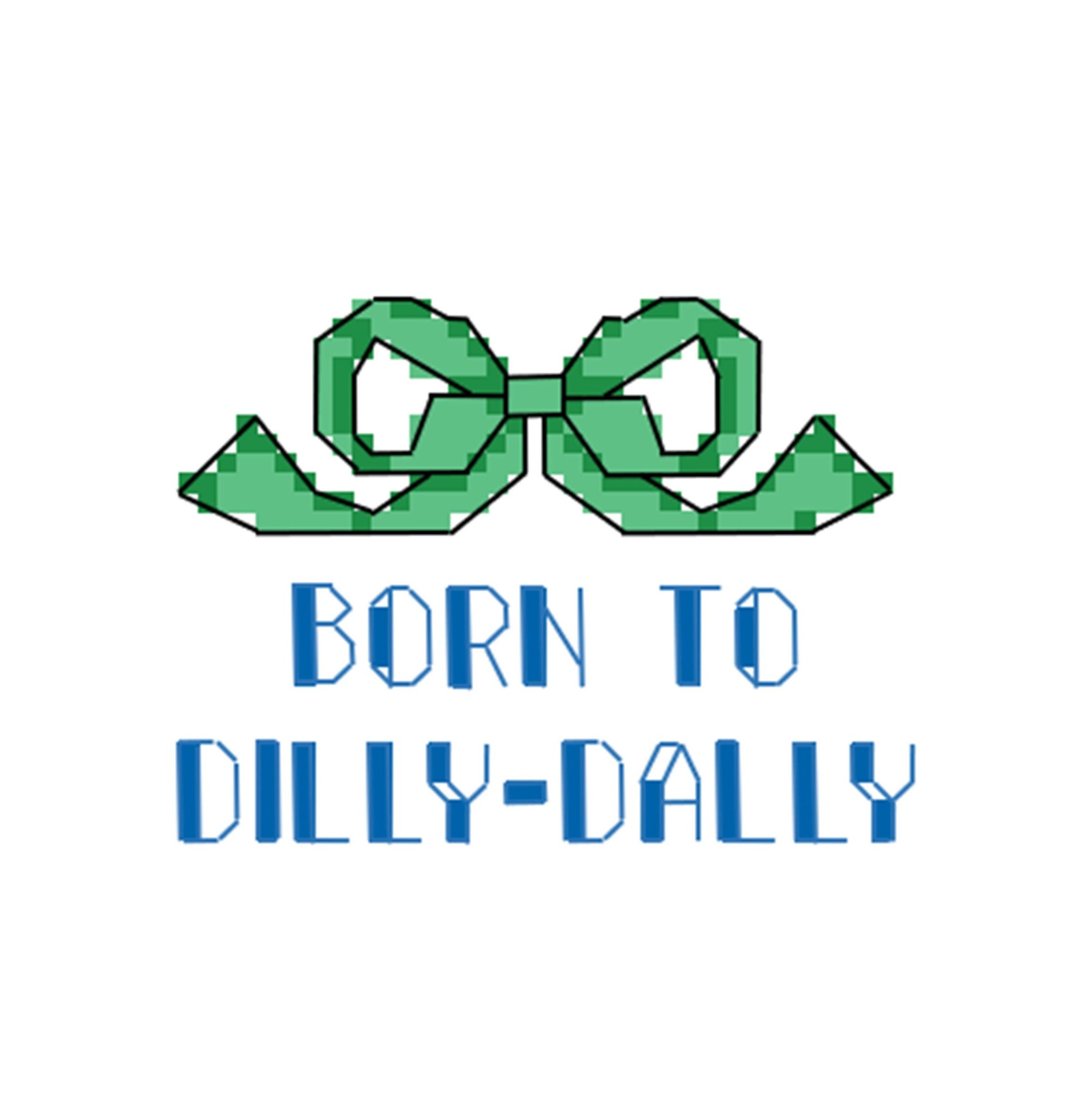Born to Dilly-dally - Funny Cross Stitch PATTERN - Small Scale - Etsy