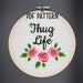 Thug Life - Funny Cross Stitch PDF PATTERN - Etsy