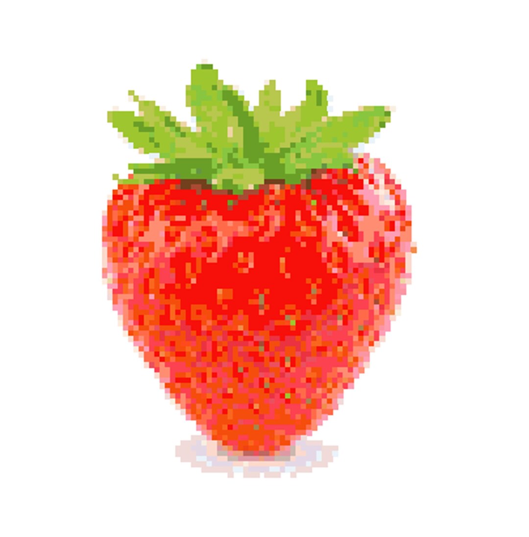 Strawberry - Realistic Cross Stitch PATTERN - Etsy