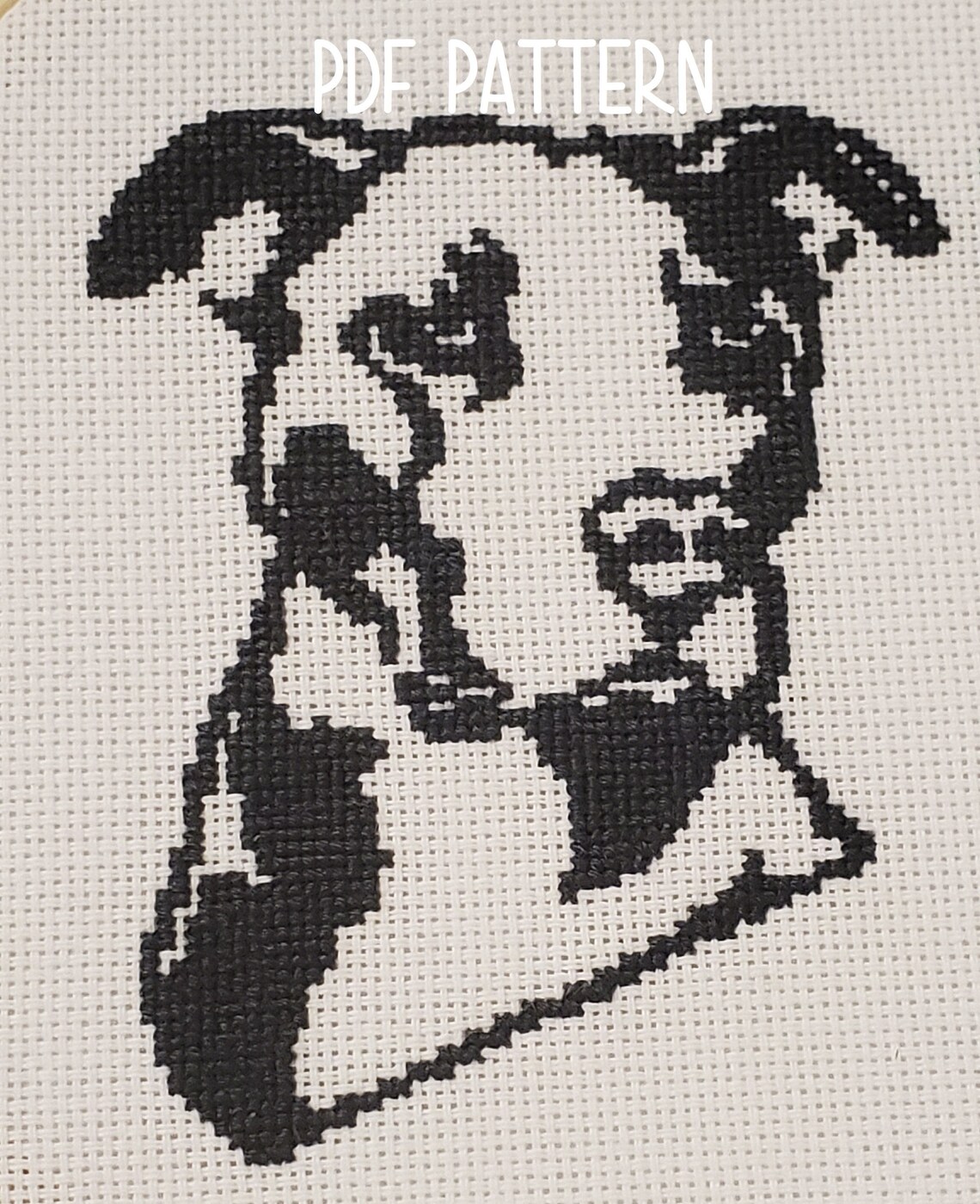 Small Pit Bull Dog Cross Stitch PDF Pattern - Etsy