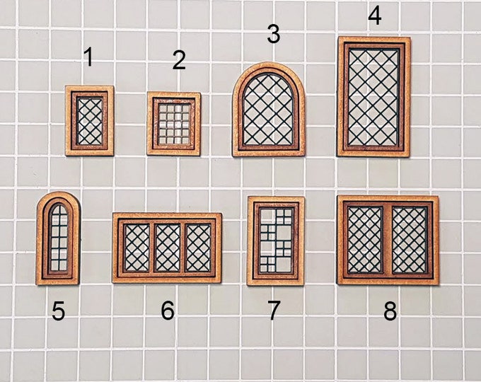 Miniature Window Frames With 'leaded' Effect. Wargames Scenery, Terrain ...