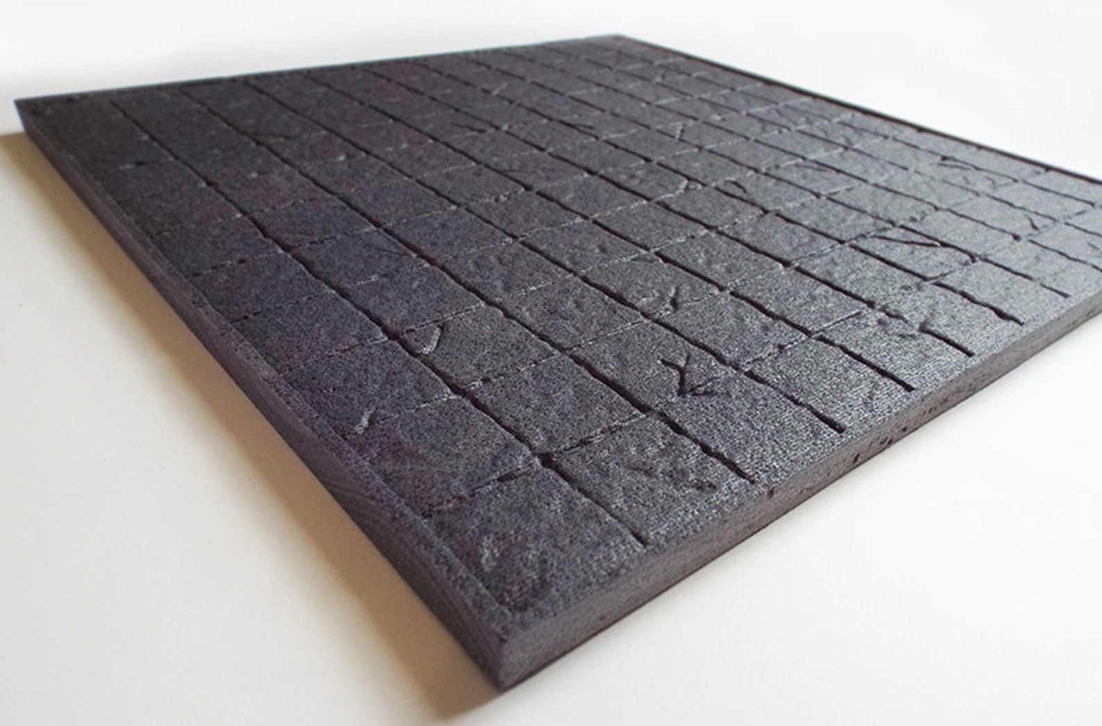 Grid Flagstone Textured Grey Foam Sheets X4 - Dnd, Wargames Scenery ...