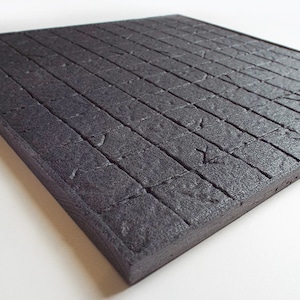 Grid Flagstone Textured Grey Foam Sheets X4 - Dnd, Wargames Scenery ...