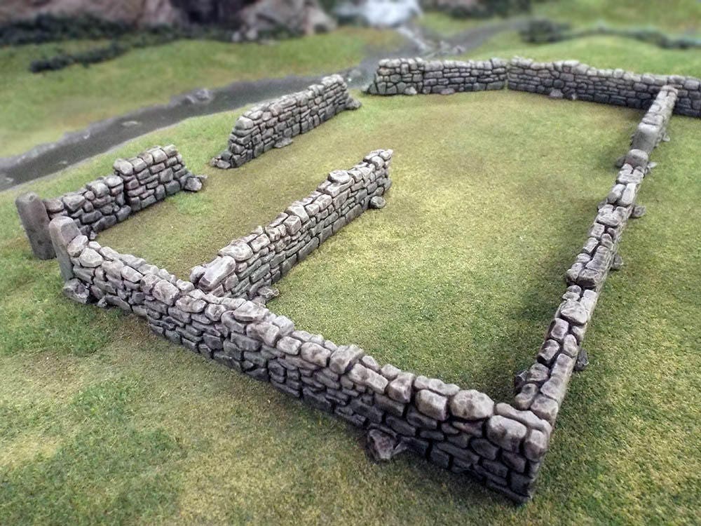 Field Wall Stone Wall Set 28mm Resin Scenery for Tabletop - Etsy