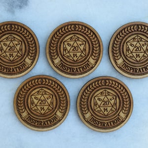 Inspiration Tokens / Role Playing Inspiration Tokens / TTRPG - Etsy