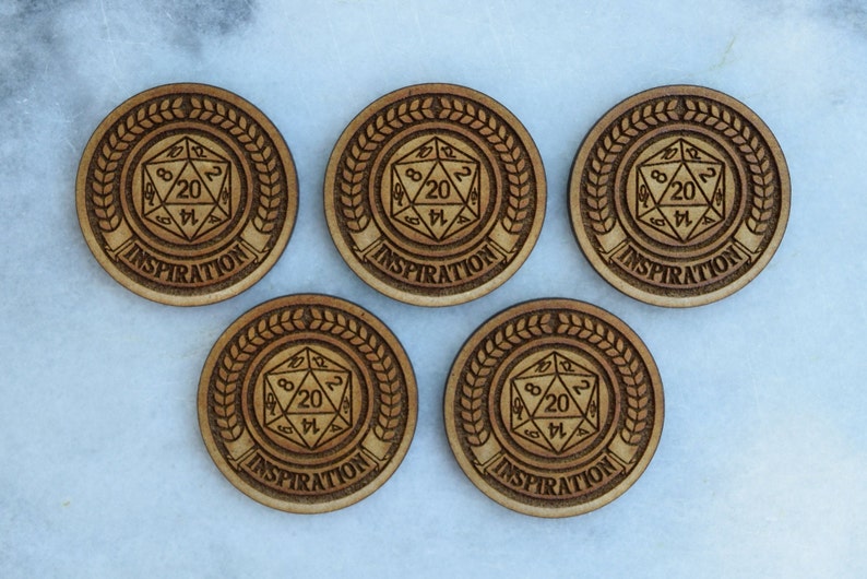 Inspiration Tokens / Role Playing Inspiration Tokens / TTRPG - Etsy