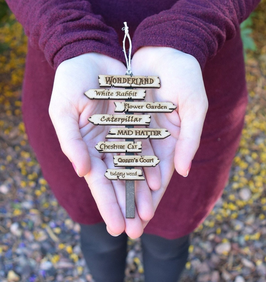 Alice in Wonderland Direction Sign Ornament / Kit - Etsy