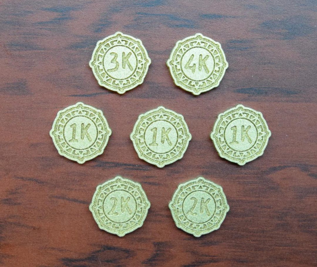 One-piece Pirate Doubloon Counter Tokens - Etsy