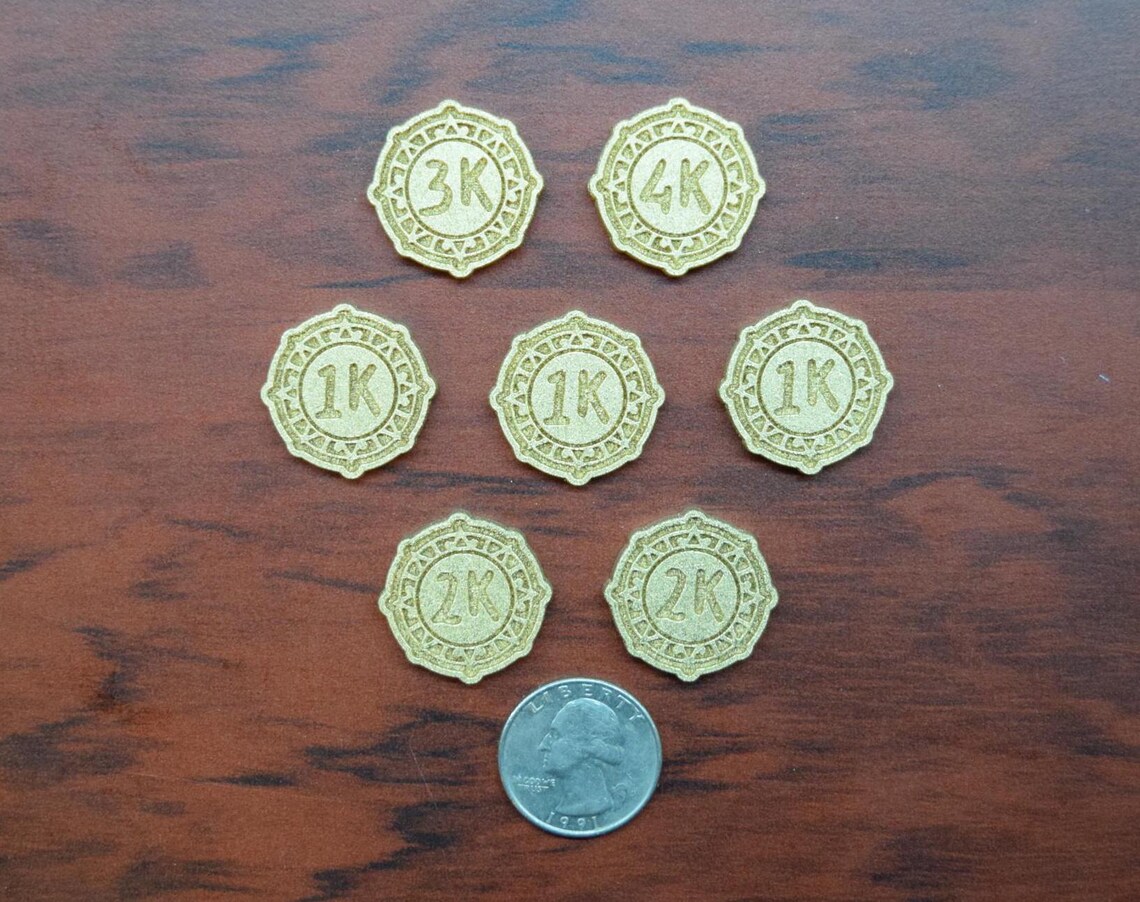 One-piece Pirate Doubloon Counter Tokens - Etsy