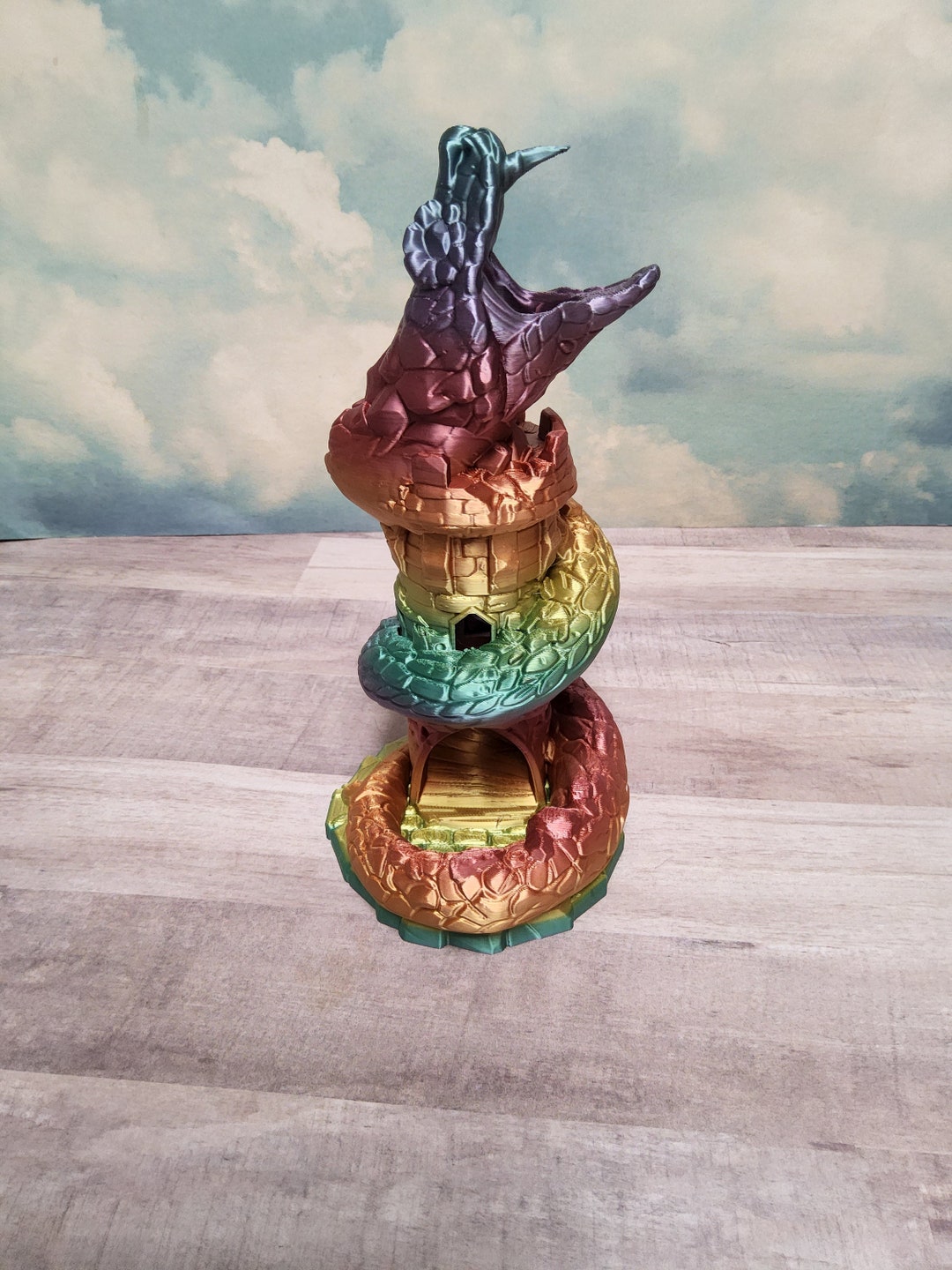 Basilisk Tower Snake Dice Tower Dnd Accessory Decor - Etsy