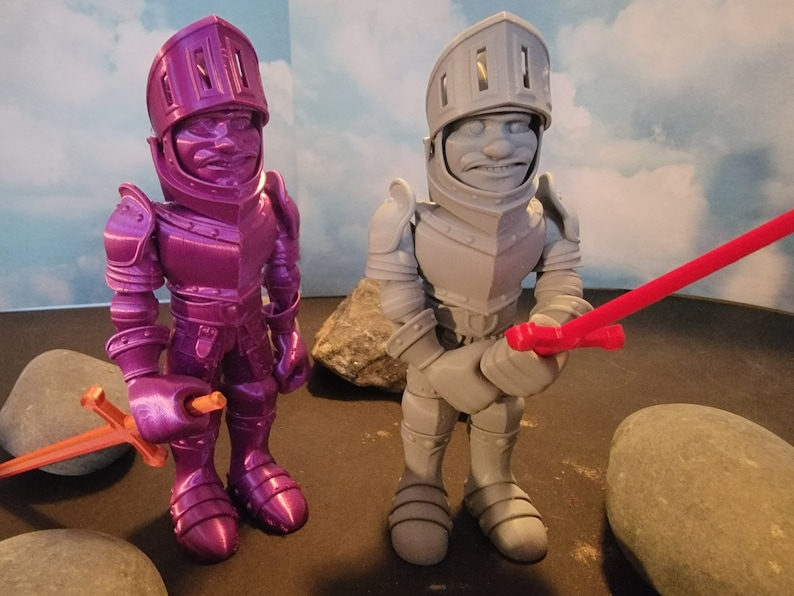 Flexi Knight 3D Printed Knight Flexi Factory Articulated Knight - Etsy