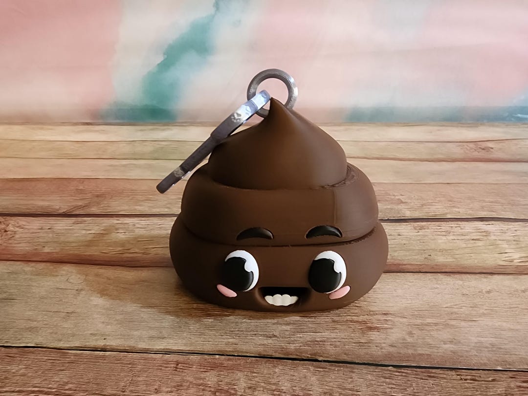 Poop Emoji Dog Waste Bag Holder: 3D Printed Doodie Dispenser - Etsy