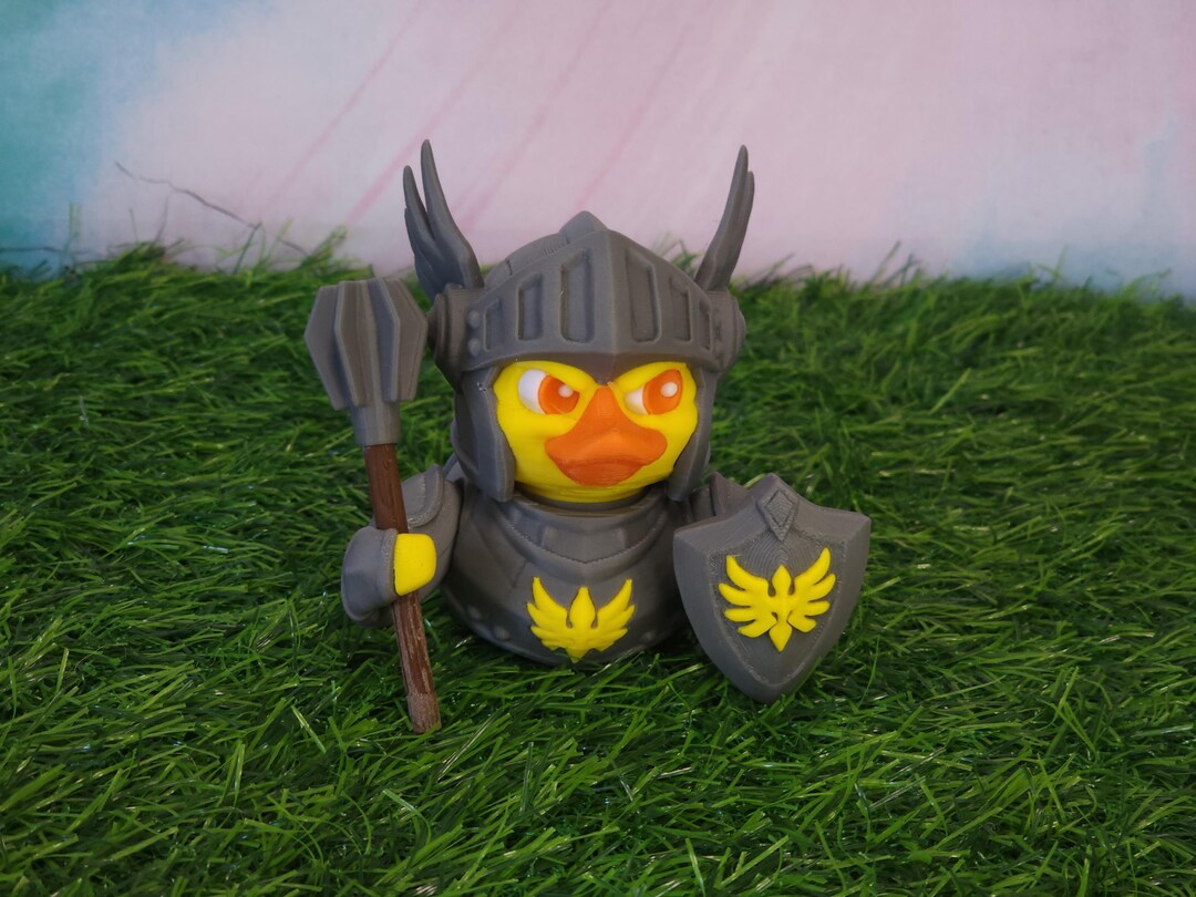 Sir Quackalot: 3D Printed Duck Knight - Fantasy Decor - Etsy