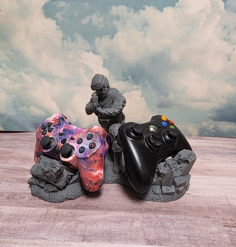 Combat Ready Game Controller Stand Single or Double Option, Phone Stand ...