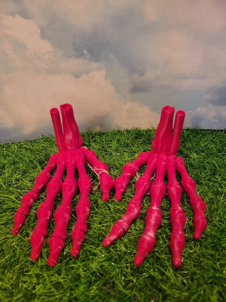 3D Printed Flexi Skeleton Hands: Halloween Decor - Etsy