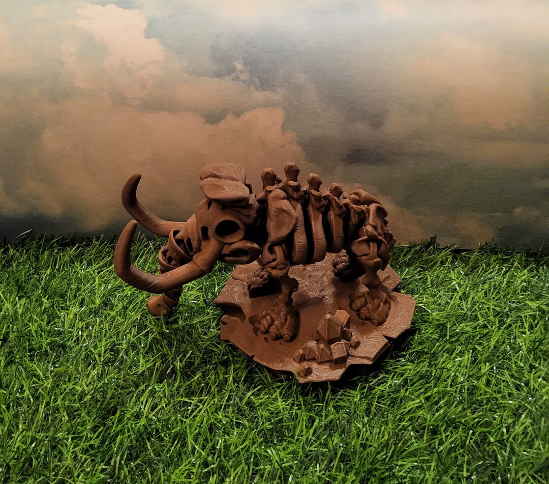 3D Printed Articulated Skeleton Mammoth - Flexi Factory - Etsy