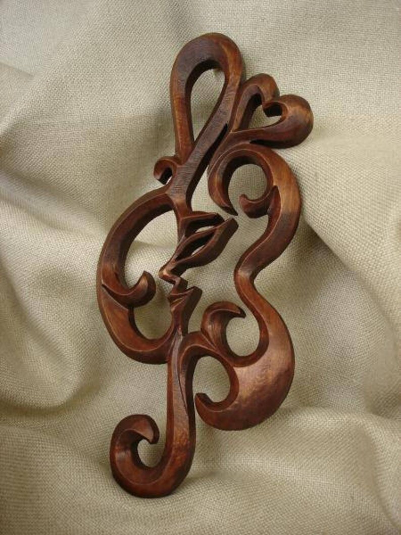 Wooden treble clef Handmade clef Love clef Love music | Etsy
